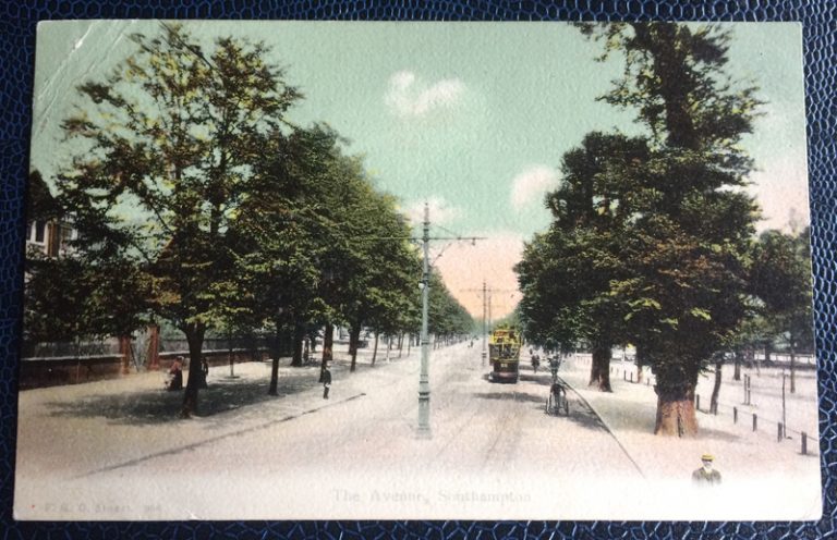 May 1906 – electrified tram in Southampton – Past Century Postcards