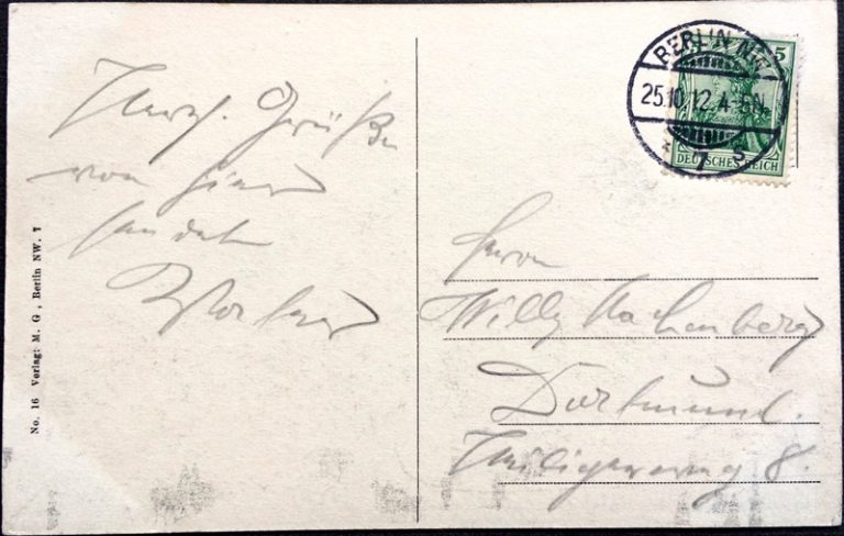 October 1912 – Berlin Castle Entrance front – Past Century Postcards