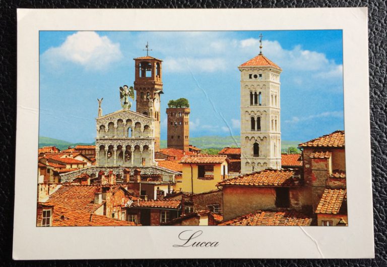 June 1974 – Churches of Lucca in Tuscany, Italy – Past Century Postcards